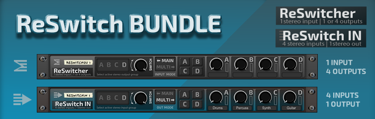 ReSwitch Bundle | Switch audio channels | Shop | Reason Studios