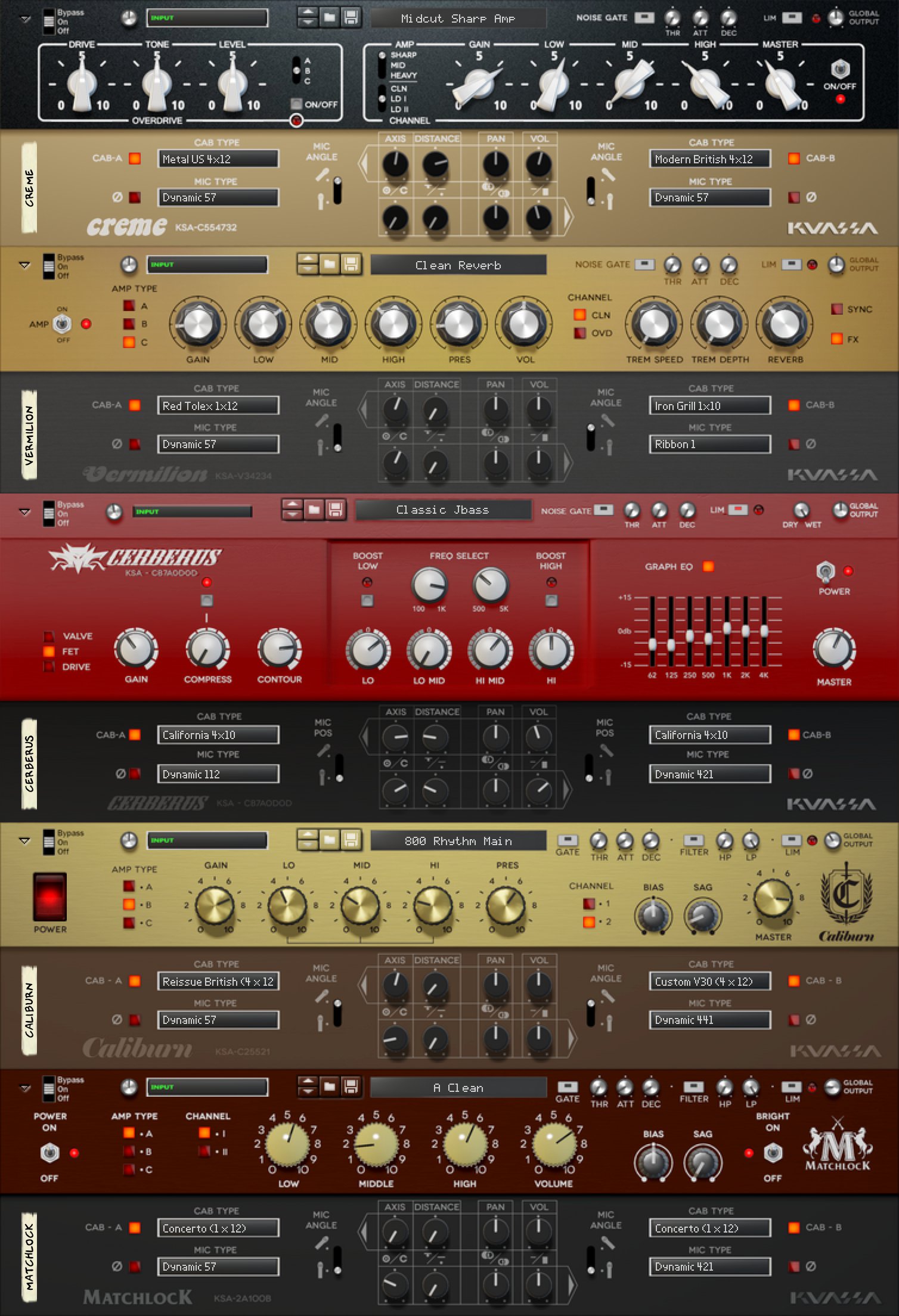 Kuassa Amplifikation Bundle | Guitar & Bass Amps | Shop | Reason Studios