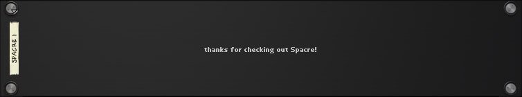 Spacre Blank Plate | Shop | Reason Studios