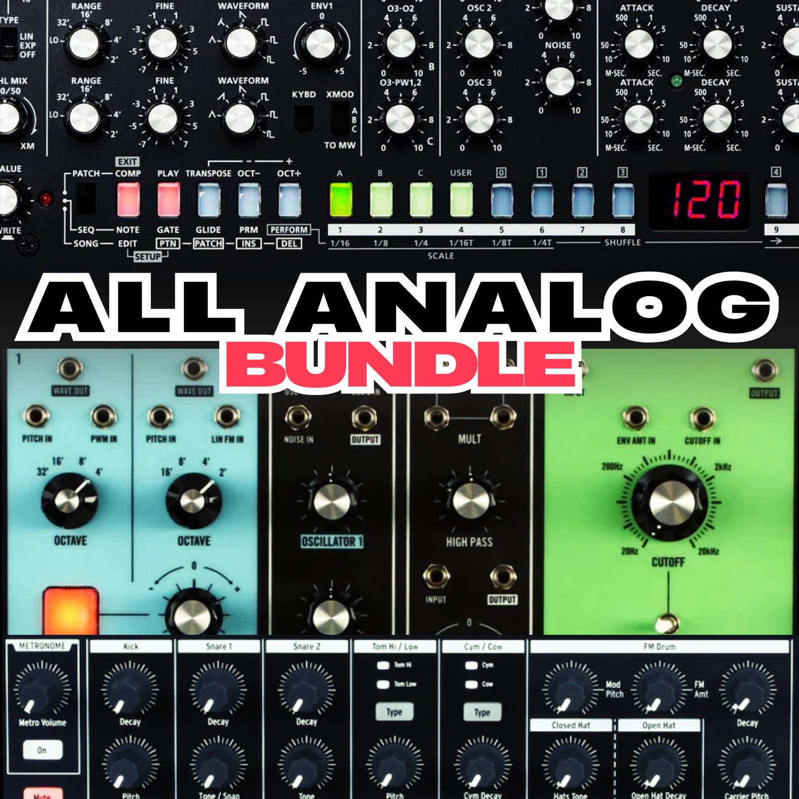 All Analog Bundle | 3 Fat Analog ReFills | Shop | Reason Studios