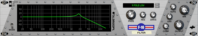 F-16 Analog Filter | Analog Filter | Shop | Reason Studios