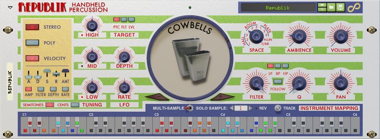 Republik Handheld Percussion | Moar Cowbell! | Shop | Reason Studios