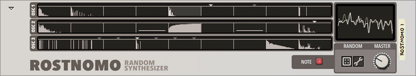 Rostnomo Random Synthesizer | Randomizing Synth | Shop | Reason Studios