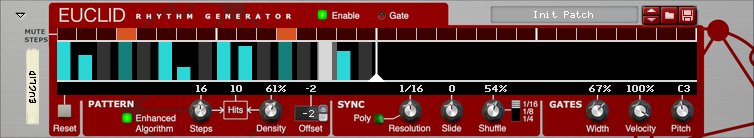 Euclid Rhythm Generator | Gate Sequencer | Shop | Reason Studios
