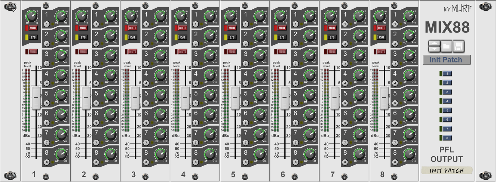 MIX88 | Stereo 8x8 MatrixMixer | Shop | Reason Studios