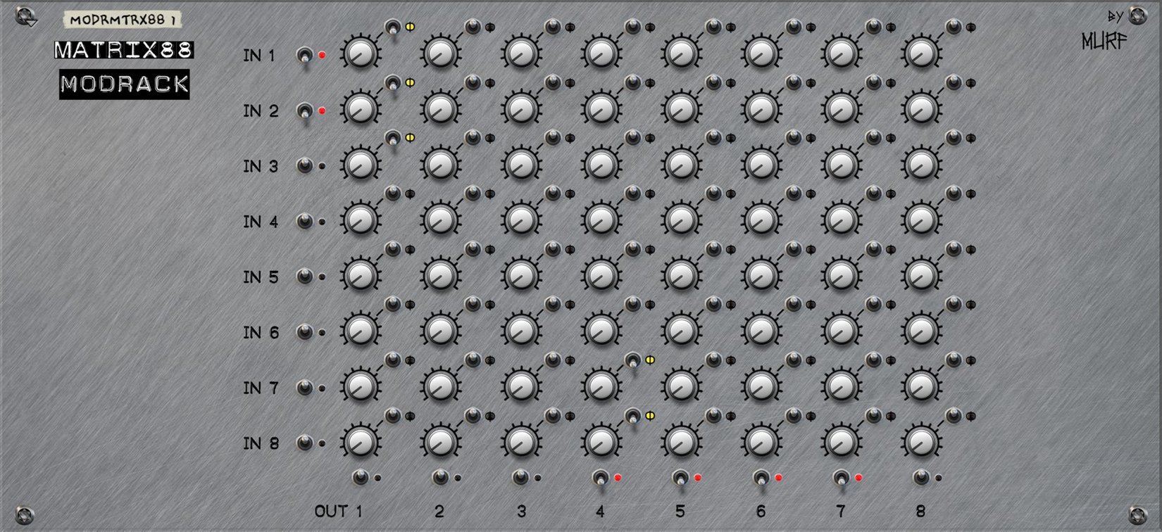 MODRACK MATRIX88 | MONO 8x8 Mixer Module | Shop | Reason Studios