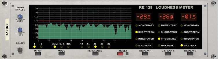 RE 128 Loudness Meter | Loudness Meter | Shop | Reason Studios