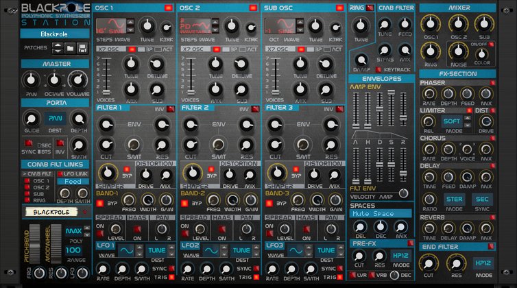 Blackpole Station Polyphonic Synthesizer | Waveform based synth | Shop ...