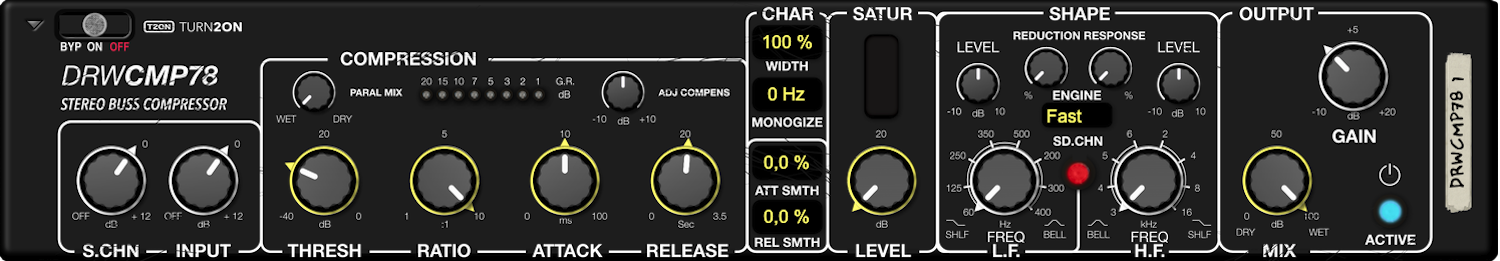 DrwCmp78 Stereo Buss Compressor | Stereo Buss Compressor | Shop ...
