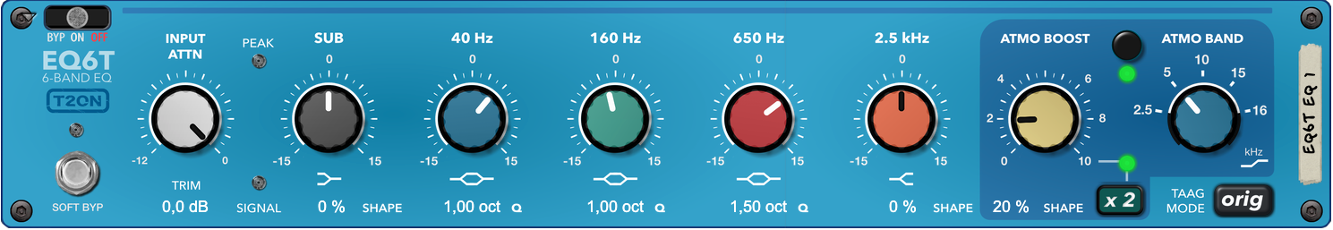 EQ6T 6-Band Equalizer | 6-band Equalizer | Shop | Reason Studios