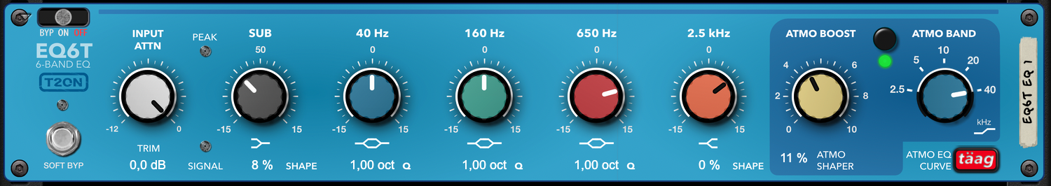 EQ6T 6-Band Equalizer | 6-band Equalizer | Shop | Reason Studios