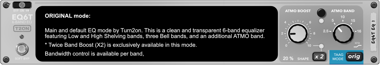 EQ6T 6-Band Equalizer | 6-band Equalizer | Shop | Reason Studios