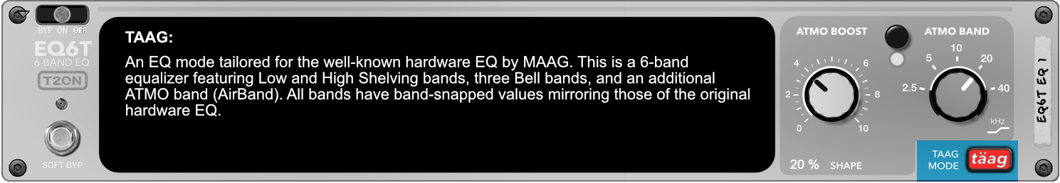 EQ6T 6-Band Equalizer | 6-band Equalizer | Shop | Reason Studios