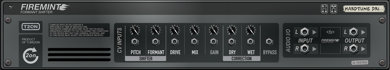 FireMint Pitch Formant Shifter | Pitch Formant Shifter | Shop | Reason ...