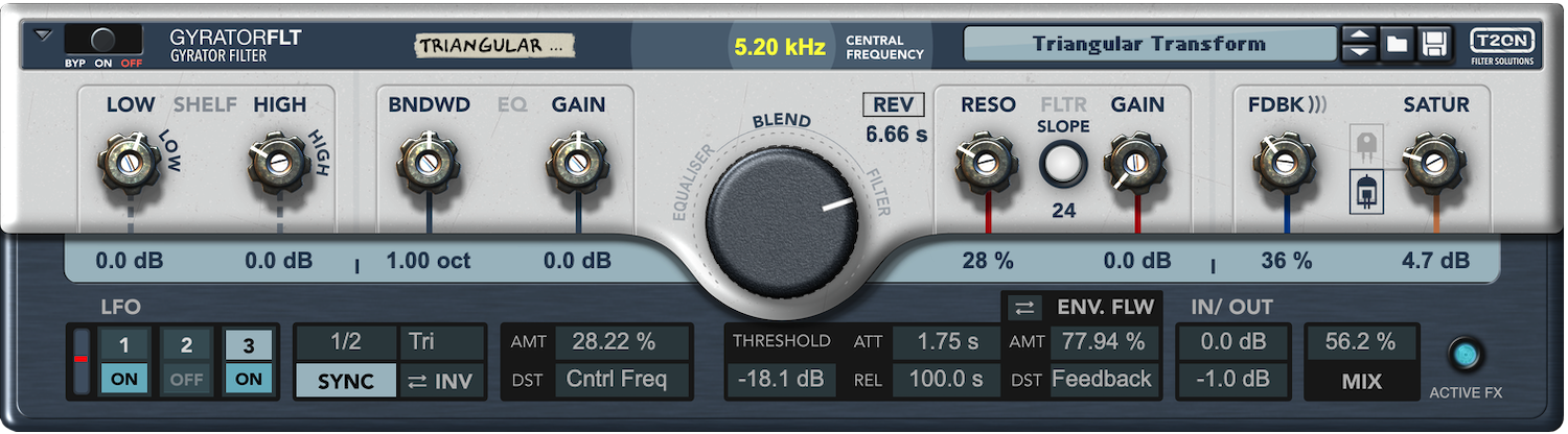 GyratorFLT Gyrator Filter | Hybrid Filter | Shop | Reason Studios