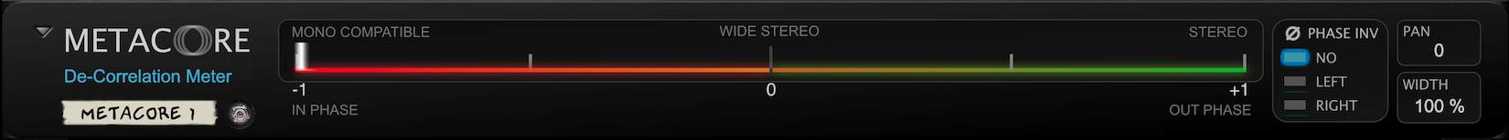 MetaCore Correlation Meter | Correlation Meter | Shop | Reason Studios