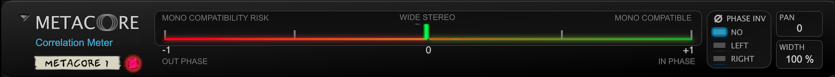 MetaCore Correlation Meter | Correlation Meter | Shop | Reason Studios