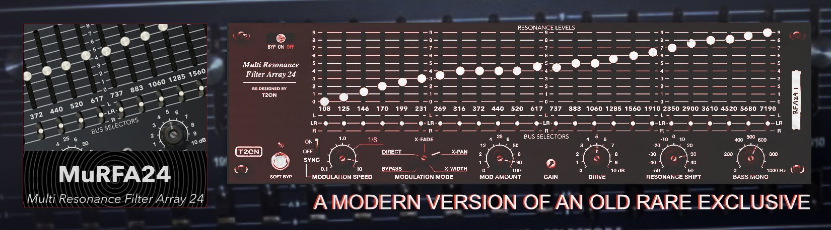 MuRFA24 Multi Resonance Filter Array 24 | Multi Resonance Filter | Shop | Reason Studios
