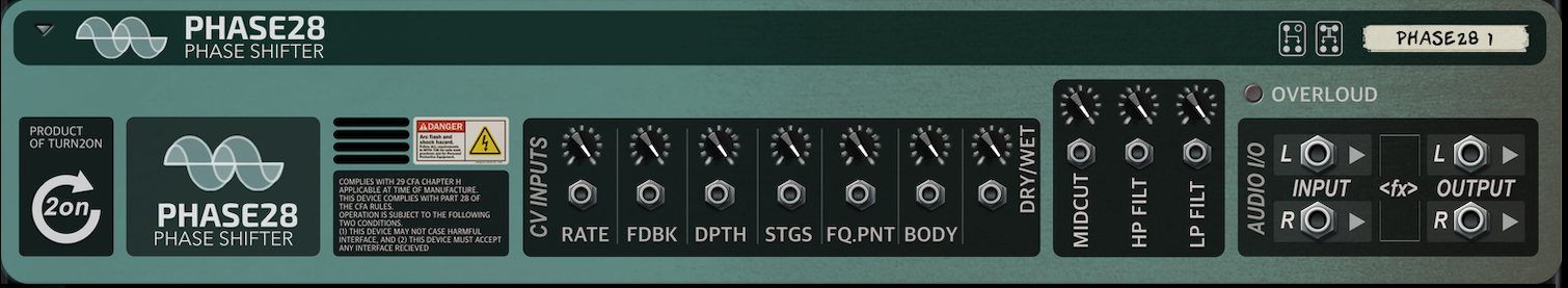 Phase28 PhaseShifter | Modern Phase Shifter | Shop | Reason Studios