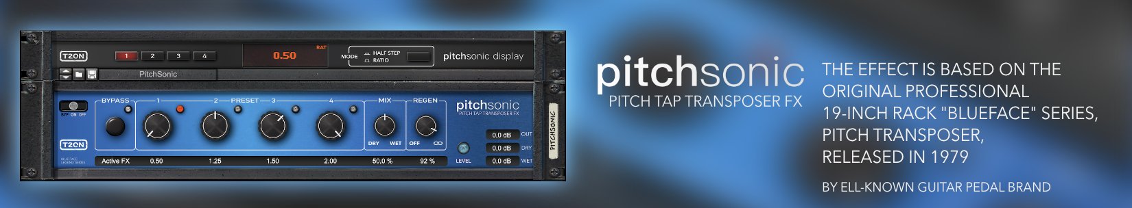 PitchSonic BlueFace Pitch Tap Transposer | Pitch Transposer | Shop ...
