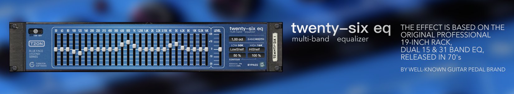 Twenty-Six Multi-Band BlueFace EQ | 26 Band Equalizer | Shop | Reason ...
