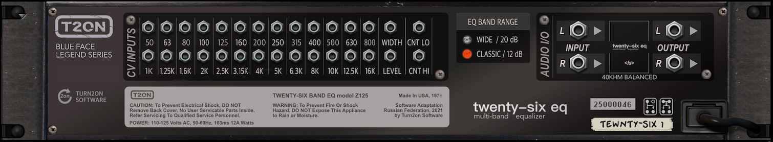 Twenty-Six Multi-Band BlueFace EQ | 26 Band Equalizer | Shop | Reason ...