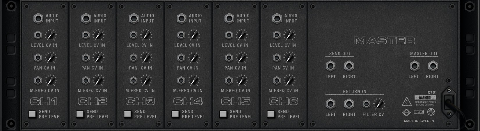 6 Channel Mixer | 6ch Rack Mixer | Shop | Reason Studios