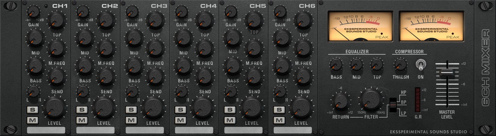 6 Channel Mixer | 6ch Rack Mixer | Shop | Reason Studios