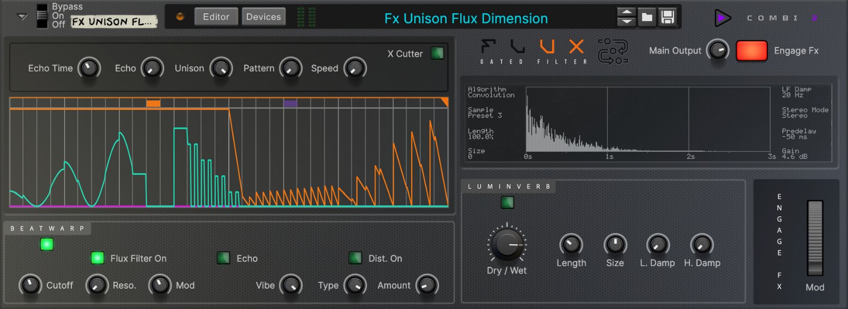Flux Gated Filter | Combinator 2 Patches | Shop | Reason Studios