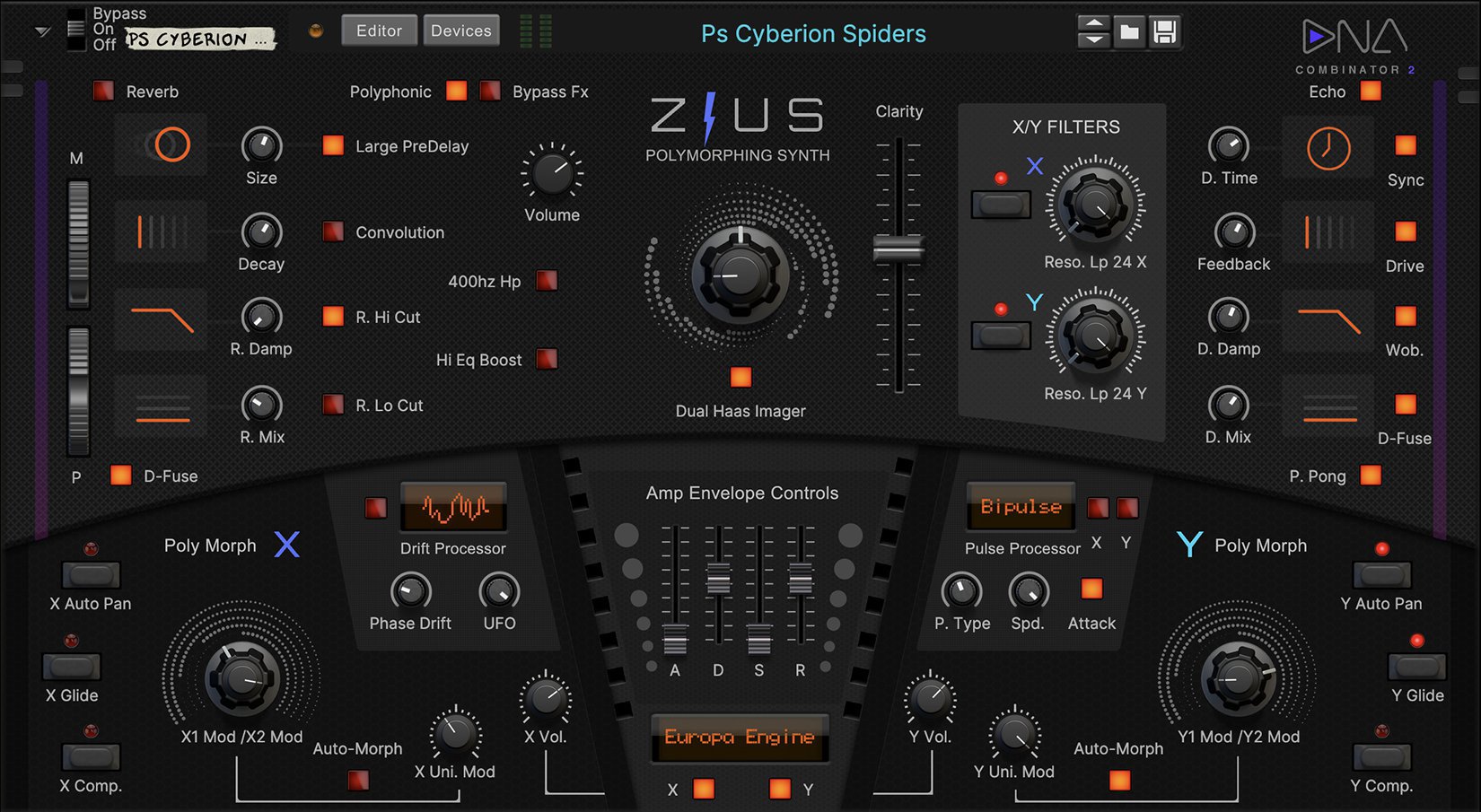 Zius Polymorphing Synthesizer | Combinator 2 Device | Shop | Reason Studios